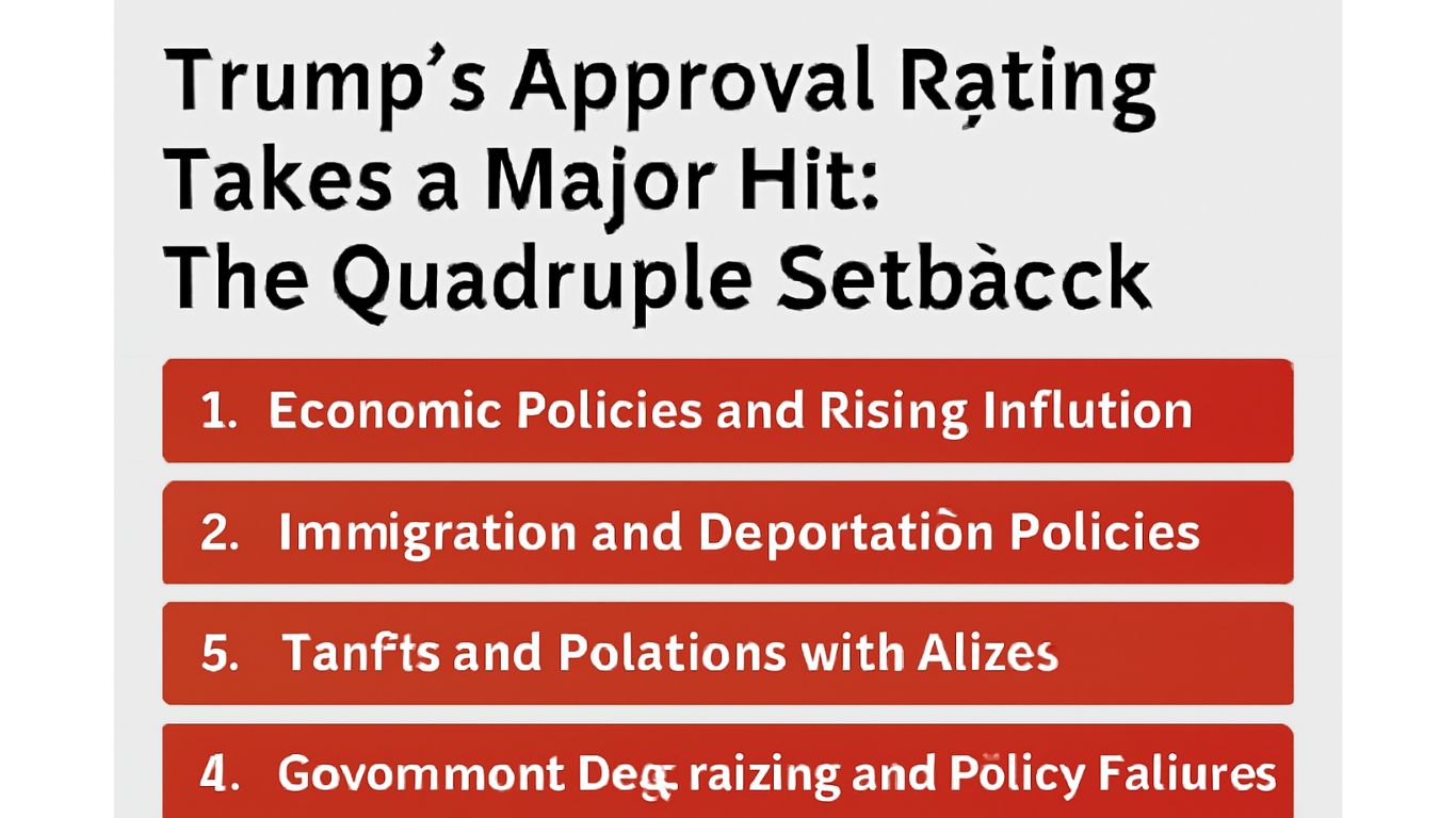 Trump's Approval Rating Takes a Major Hit: The Quadruple Setback ...